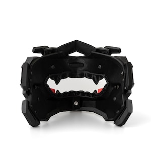 Techwear/streetwear Oni Mask [matte Black] - Etsy