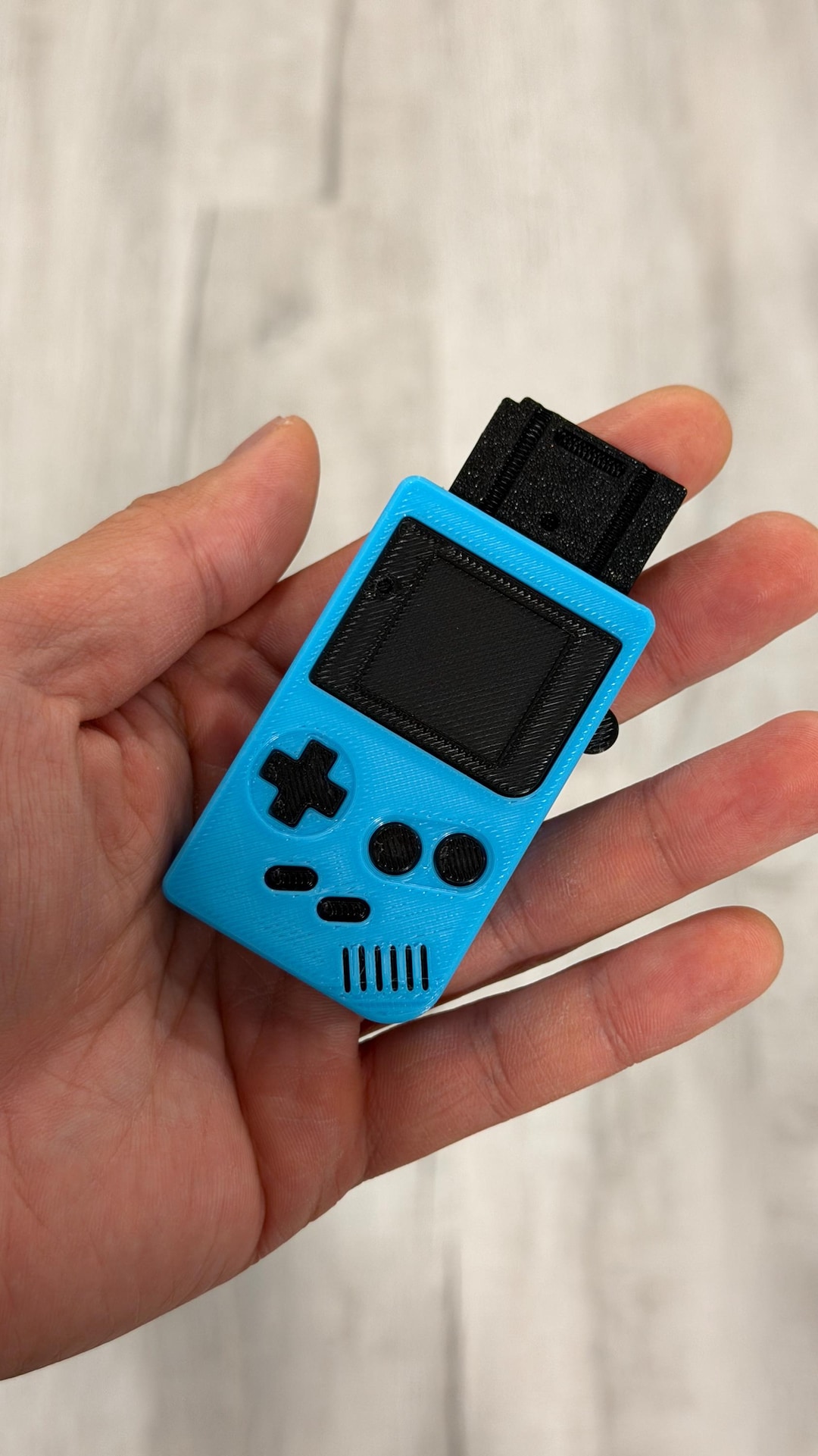 Gameboy-inspired Magnetic Fidget [cyan] | Pocket-sized Retro Toy | 3D ...