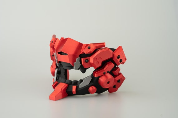 Techwear/streetwear Oni Mask metallic Red - Etsy