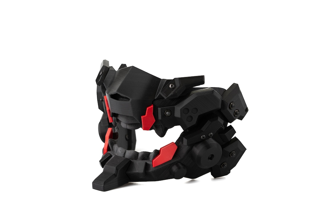 Techwear/streetwear Oni Mask [matte Black] - Etsy