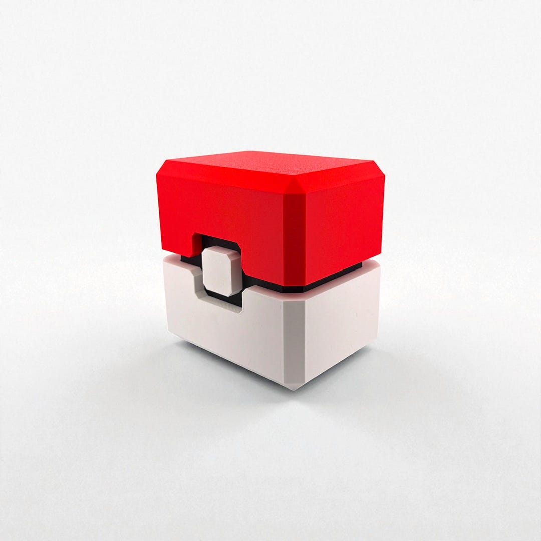 Chunky Pokeball Deck Box | Fits Top Loaders & Standard Cards | Card ...