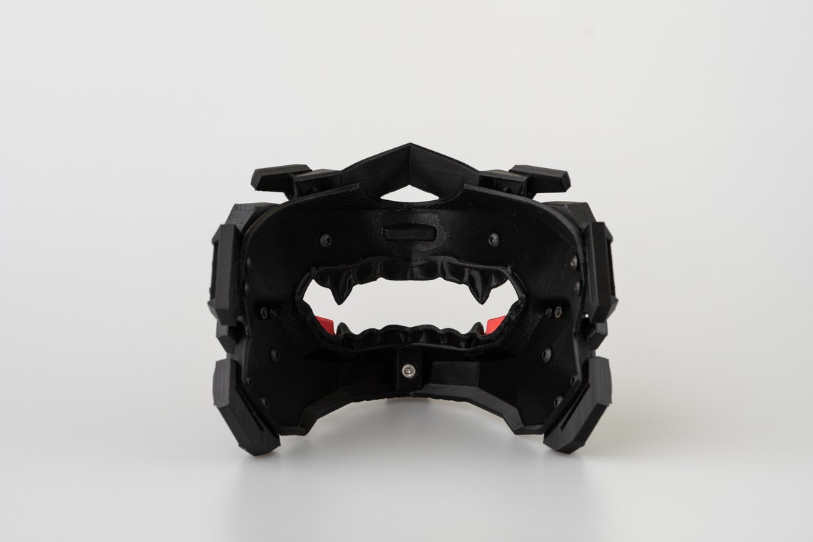 Techwear/streetwear Oni Mask matte Black - Etsy