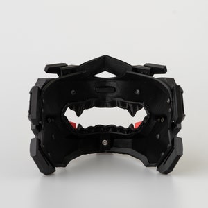 Techwear/streetwear Oni Mask matte Black - Etsy