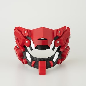 Techwear/streetwear Oni Mask [red] - Etsy