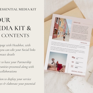 Media Kit Template, Media Kit Canva, Influencer Kit, Media Kit, Press ...