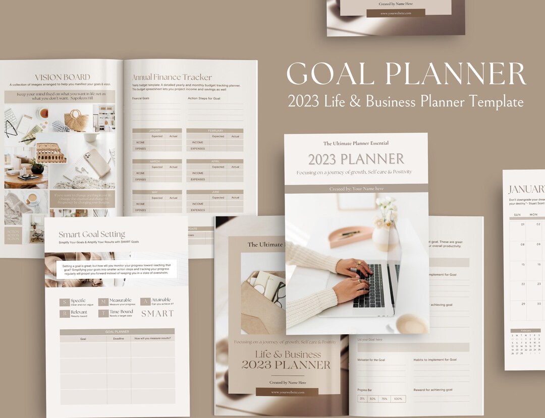 Goal Planning Worksheet, Vision Board 2023, Habit Tracker, Smart Goal ...