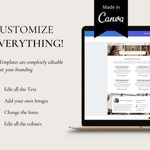 Content Creator Rate Card, Price Sheet Canva Template, Influencer Rate ...