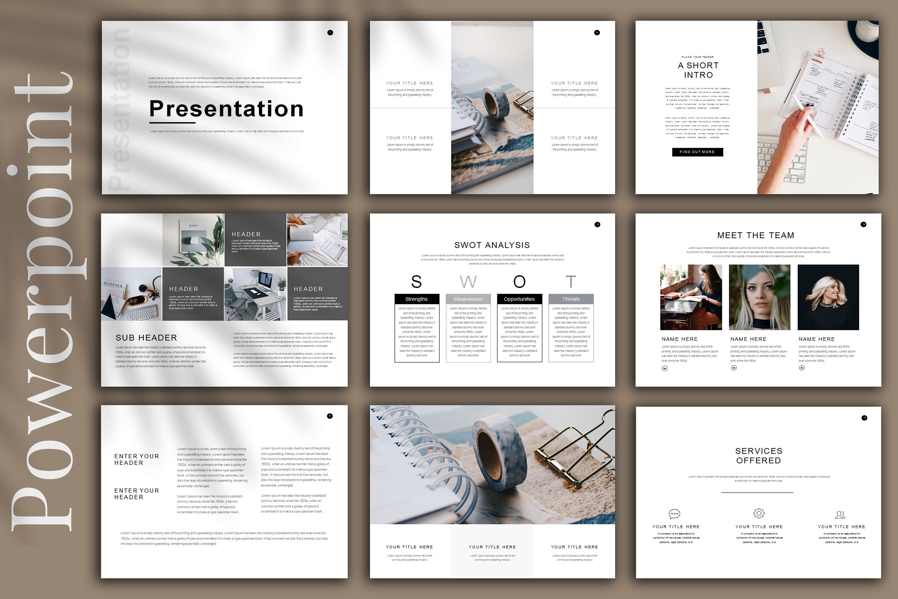 Minimal Presentation, Powerpoint Presentation, Feminine Powerpoint ...