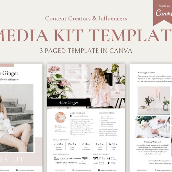 Travel Blogger Media Kit - Etsy