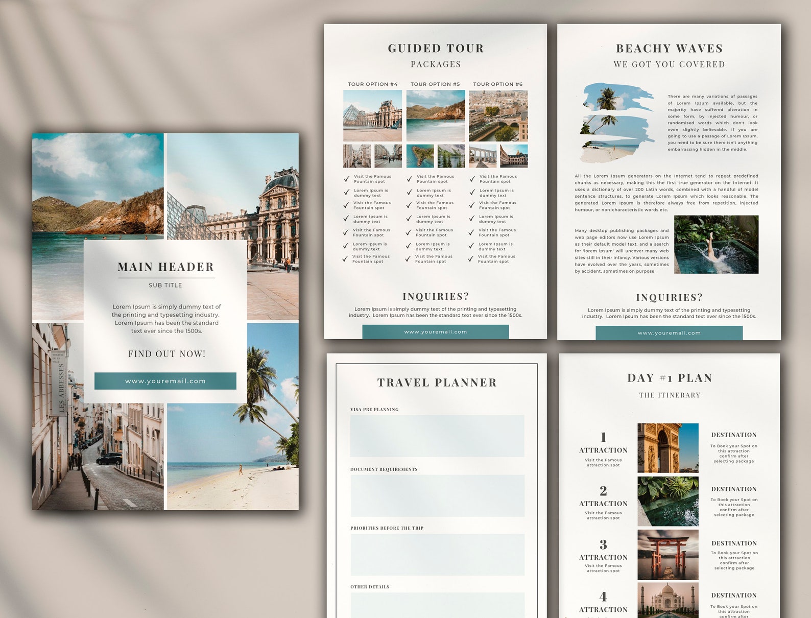 Travel Lead Magnet Ebook Ebook Template Canva Template - Etsy