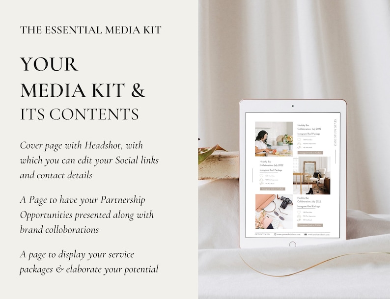 Media Kit Template Canva, Tik Tok Media Kit, Instagram Influencer ...