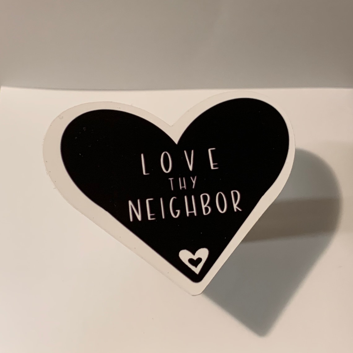 Love Thy Neighbor Glossy Vinyl Sticker Die-cut Stickers | Etsy
