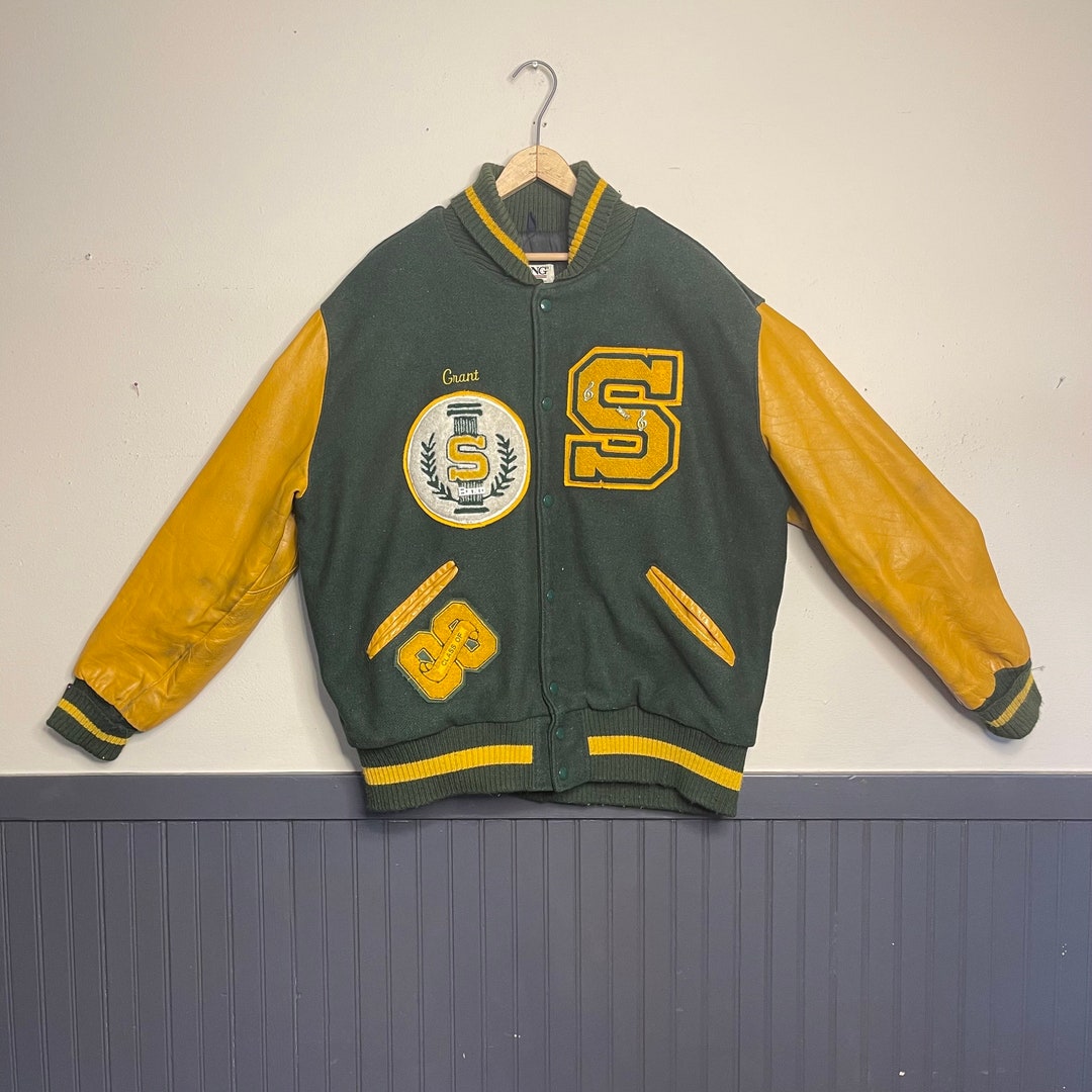 Vintage Y2K Letterman Jacket, Service High School Anchorage Alaska ...