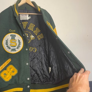 Vintage Y2K Letterman Jacket, Service High School Anchorage Alaska ...
