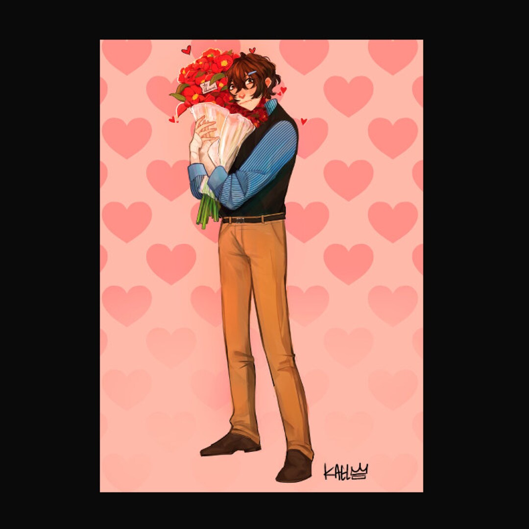 Hearts & Flowers Dazai BSD 5x7 Print - Etsy