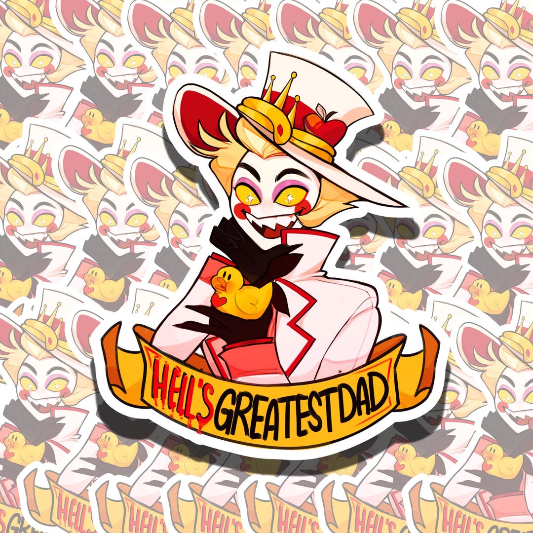 Hell's Greatest Dad Lucifer Morningstar Vinyl Sticker - Etsy