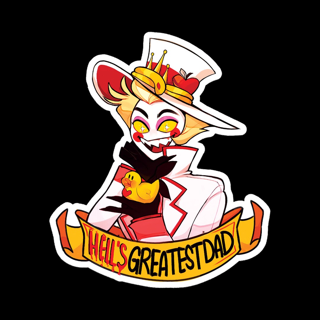 Hell's Greatest Dad Lucifer Morningstar Vinyl Sticker - Etsy