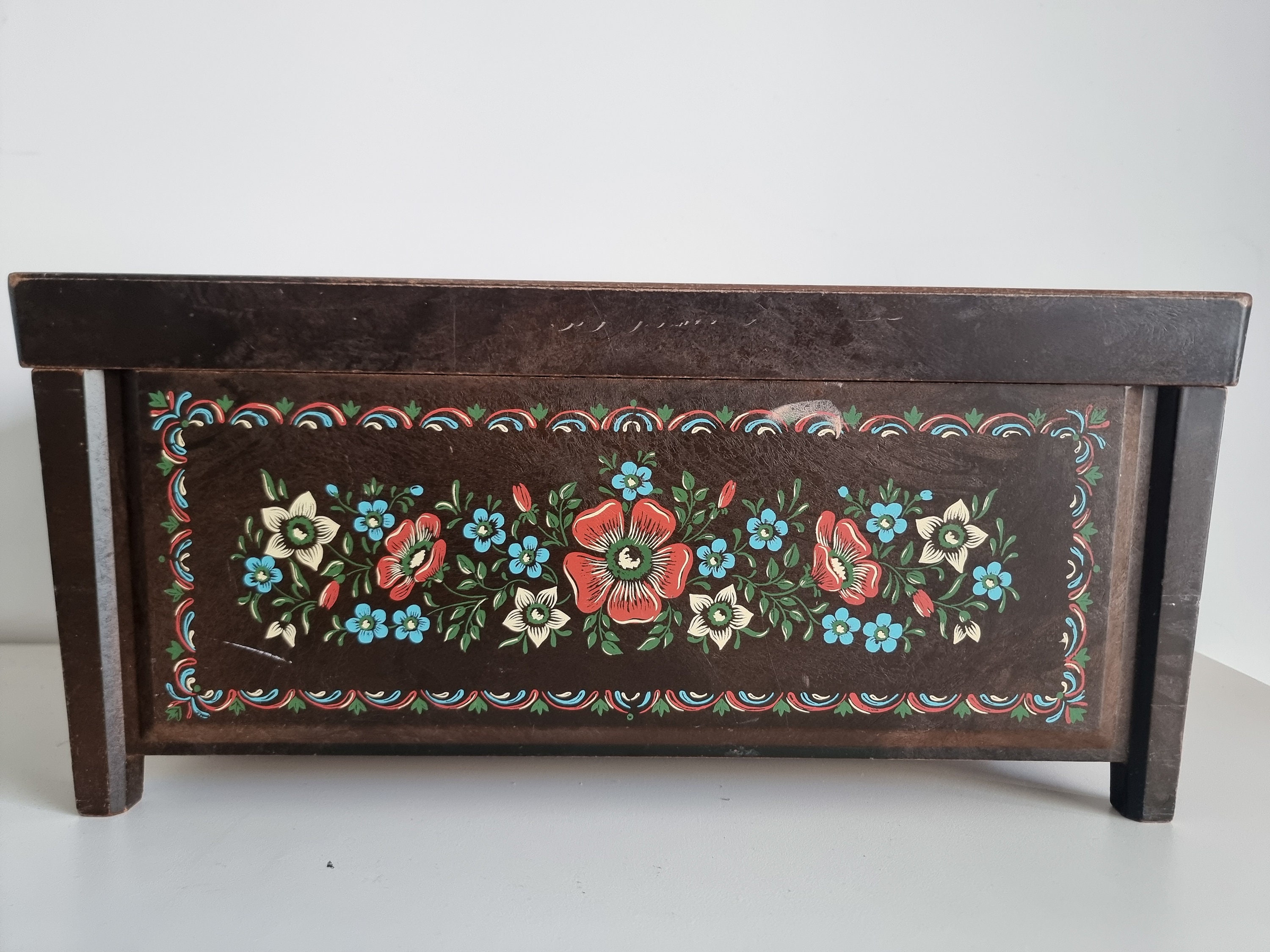 Vintage 60s Murrhardter Chest Sewing Box Jewelery Organizer Utensilo ...