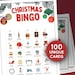 100 Christmas Bingo Cards Printable Game for Kids and Adults, Christmas ...