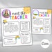 Retro Rainbow Meet the Teacher Template, Meet the Teacher Editable ...