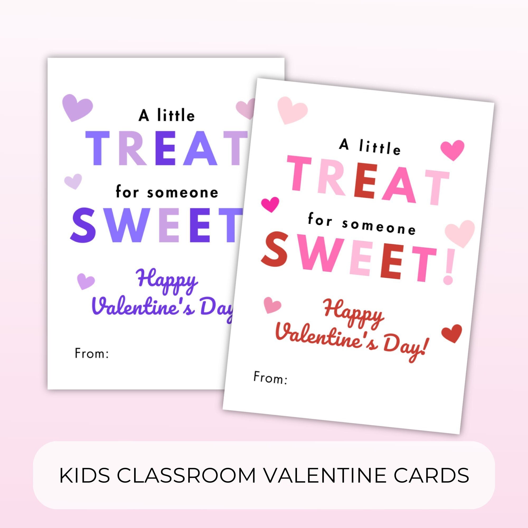 Kids Classroom Valentines Printable Tags Valentine Exchange - Etsy