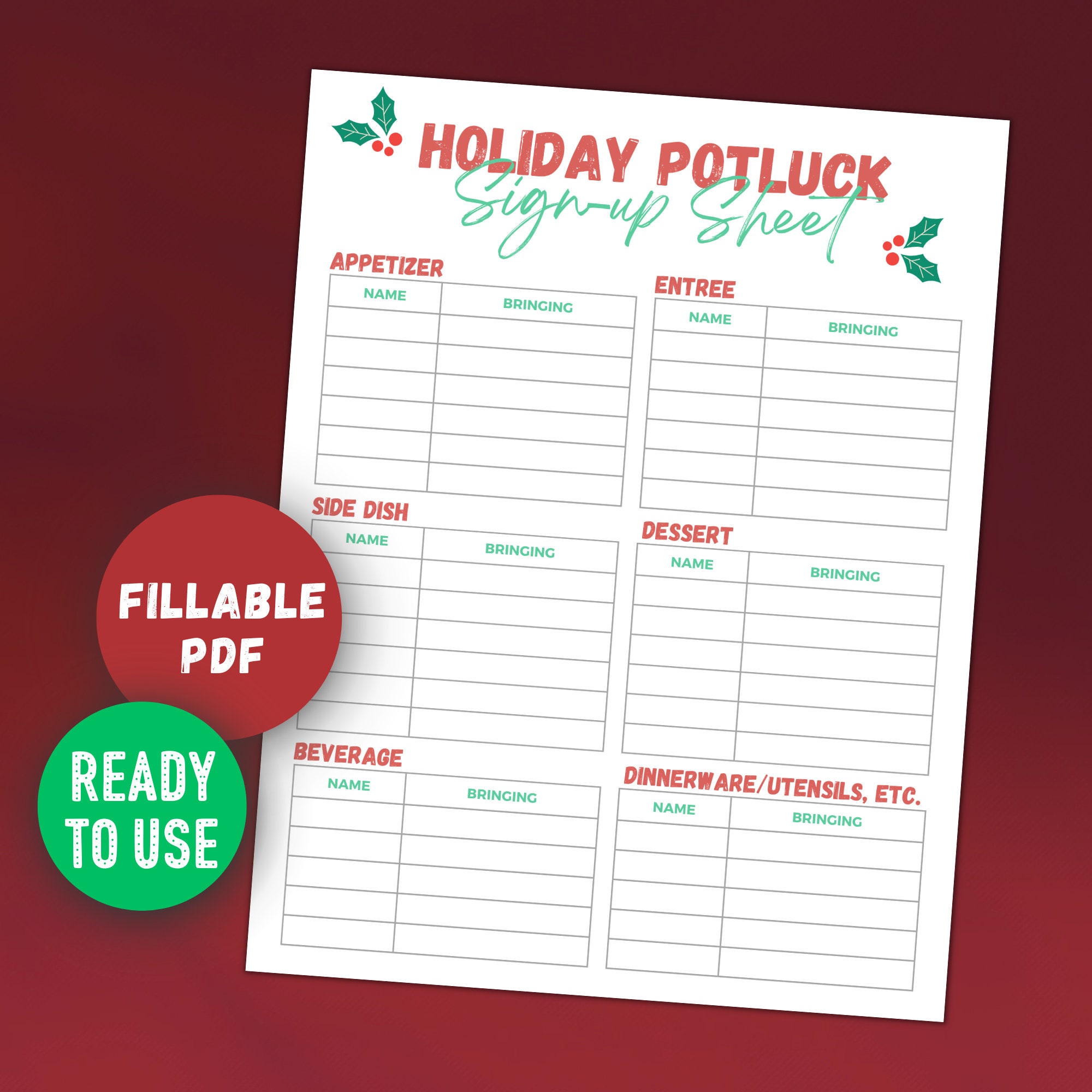 Employee Holiday Party Sign Up Sheet Staff Holiday Party Events