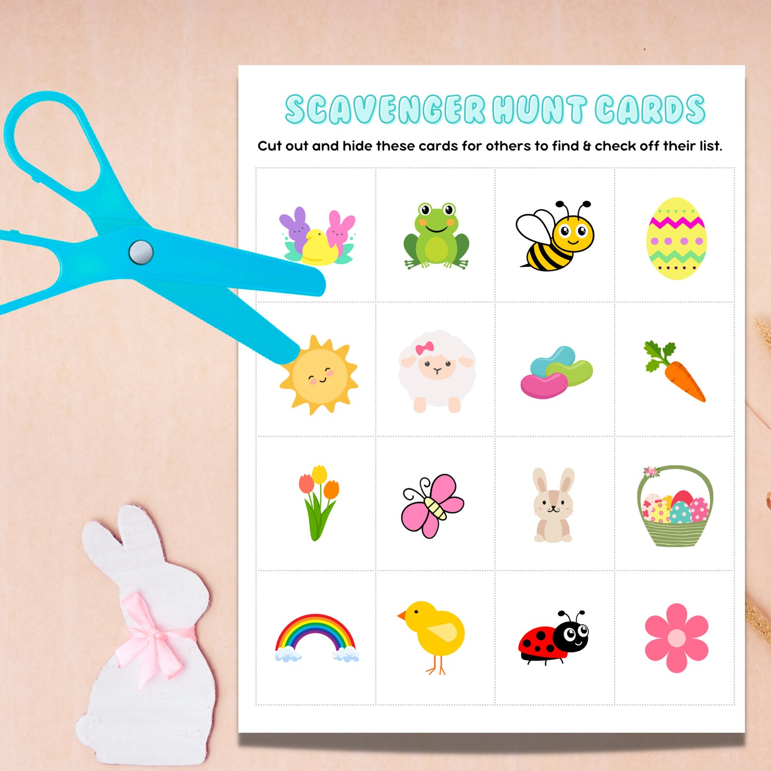 Easter Scavenger Hunt Printable Game, Easter Games, Easter Printables ...