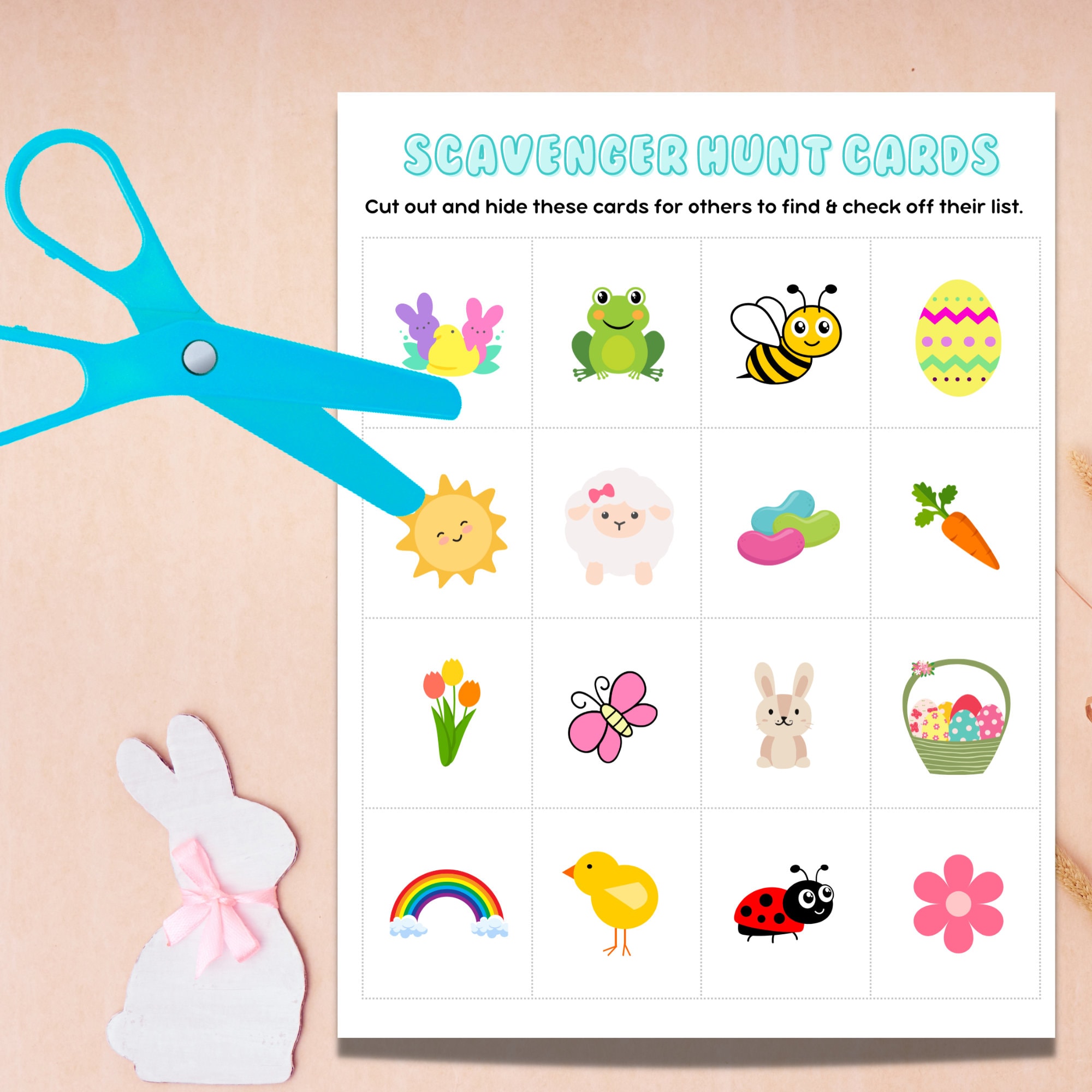 Easter Scavenger Hunt Printable Game, Easter Games, Easter Printables ...
