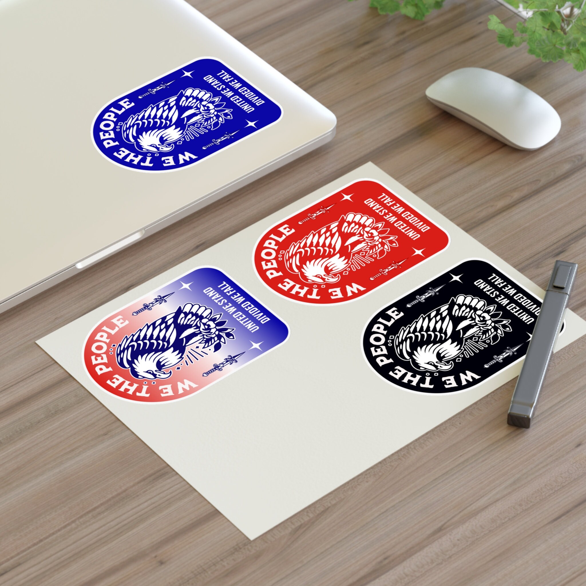 Vinyl We the People Sticker Sheet, We the People Decal, US Constitution ...