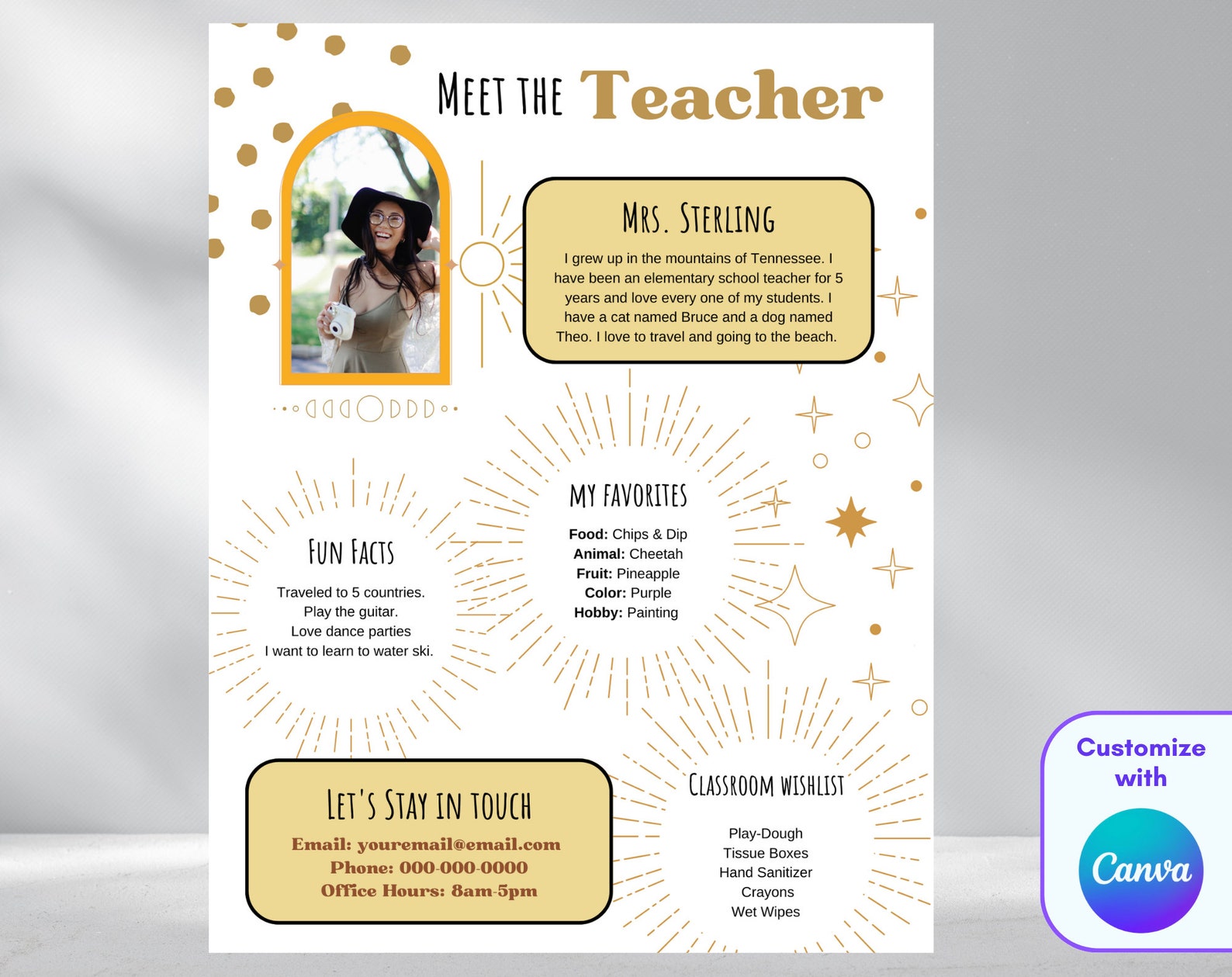 Boho Meet the Teacher Template Bundle, Meet the Teacher Editable ...