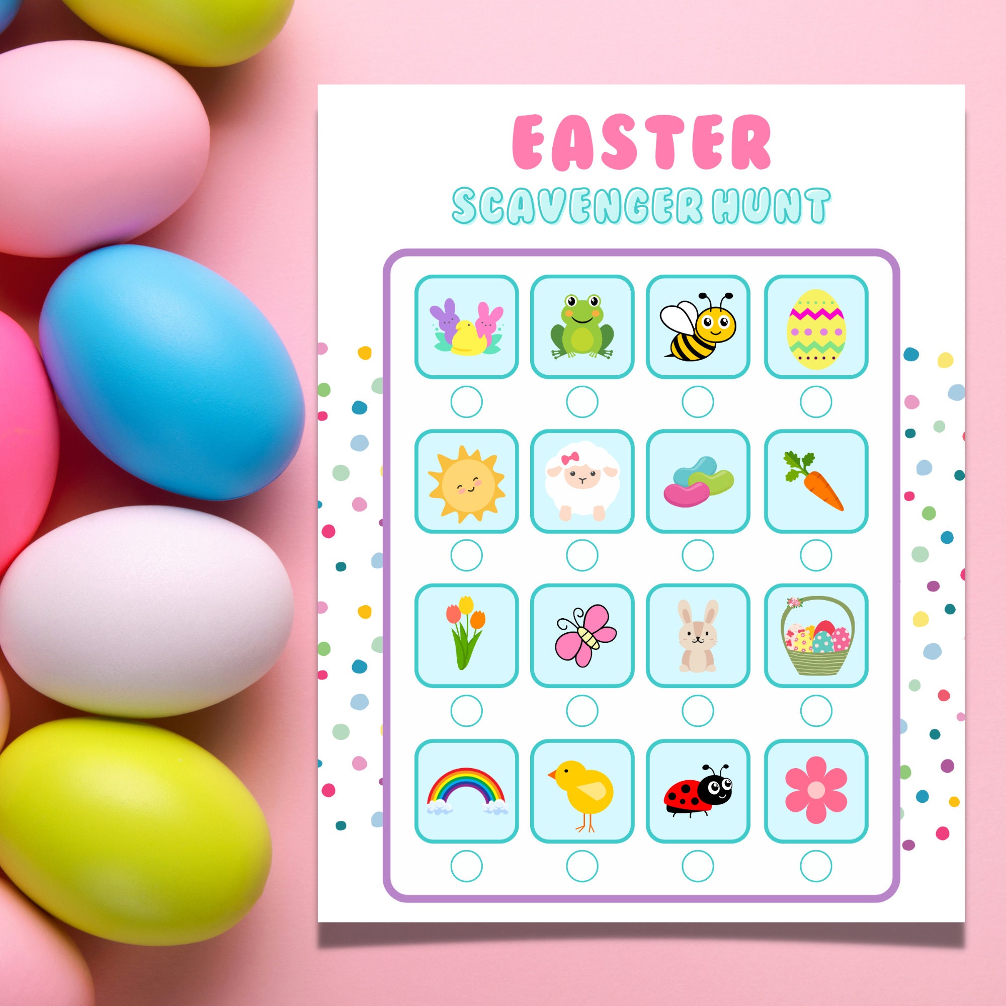 Easter Scavenger Hunt Printable Game, Easter Games, Easter Printables ...