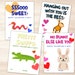 Printable Classroom Valentine's Day Cards for Kids Class, Animal Cards ...