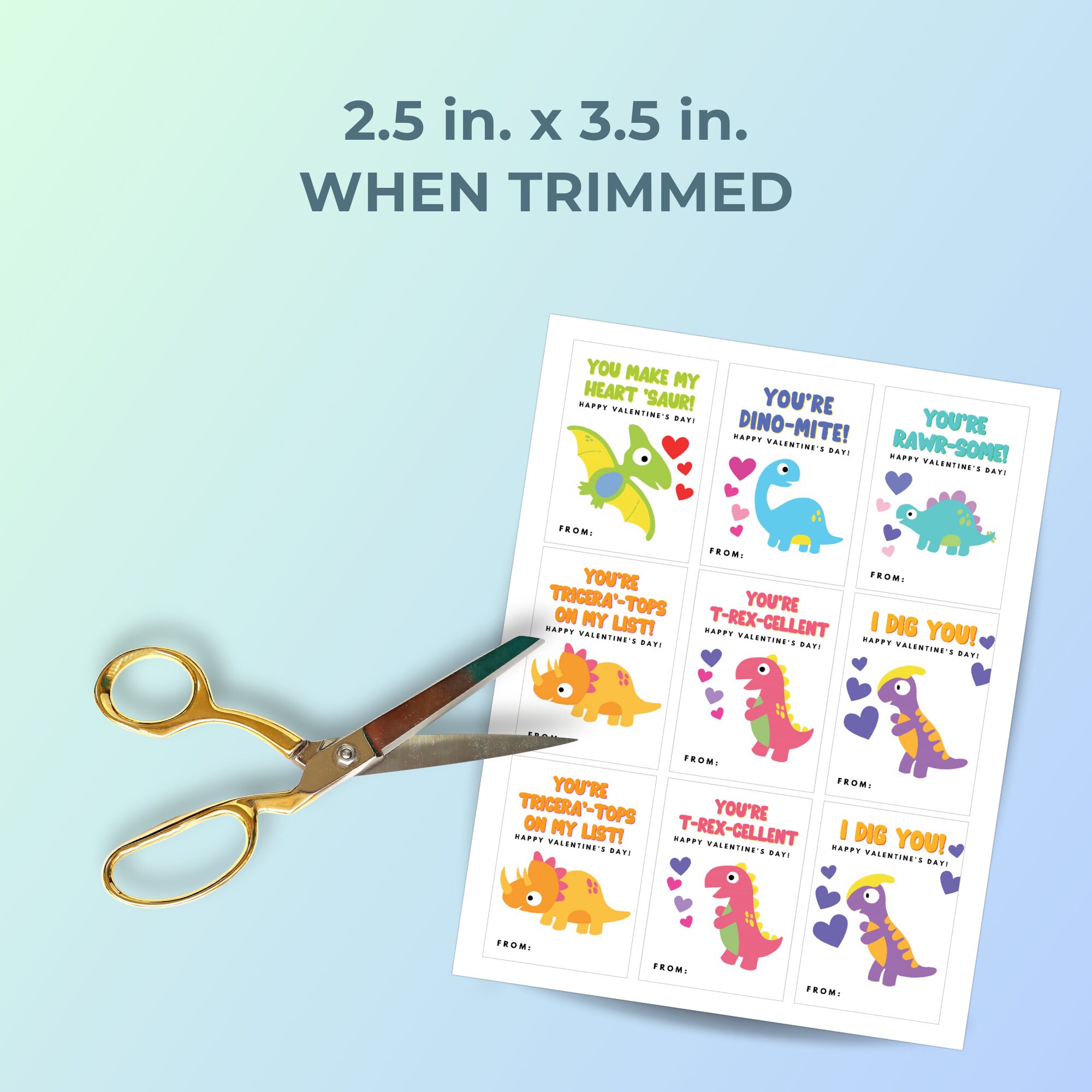 Dinosaur Valentine Printable Cards Classroom Valentines Valentine ...