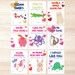 Printable Classroom Valentine's Day Cards for Kids Class, Animal Cards ...