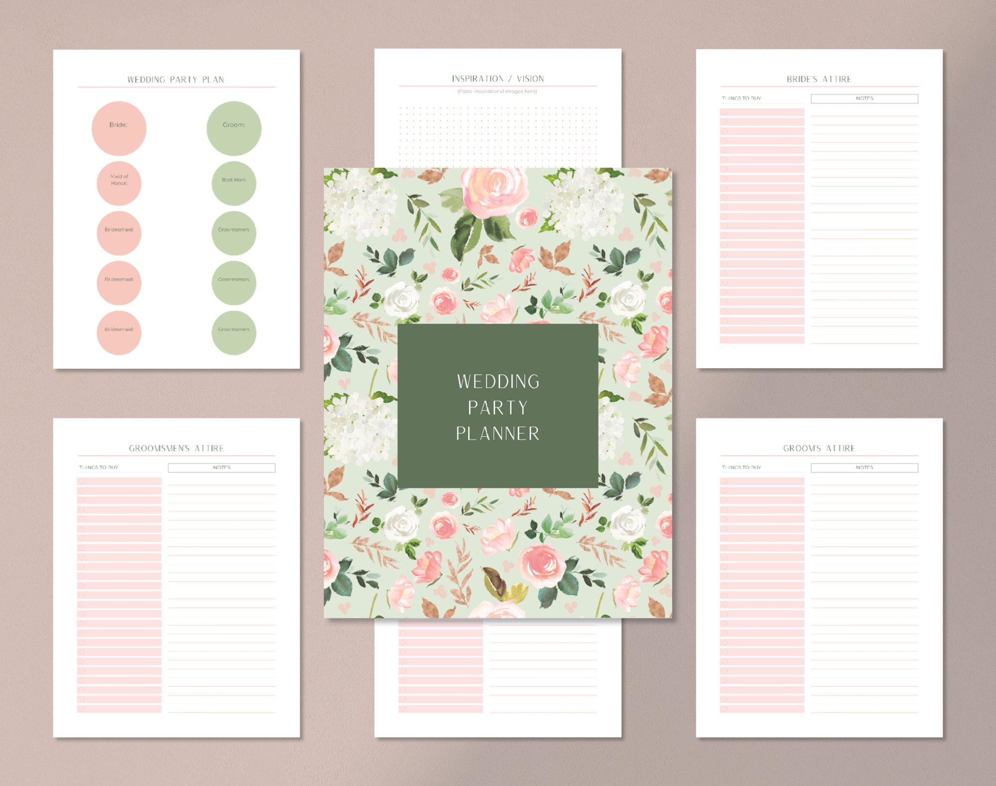 Wedding Planner Printable Template Wedding Planner Wedding Itinerary ...
