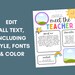 Retro Rainbow Meet the Teacher Template, Meet the Teacher Editable ...