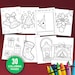 30 Christmas Coloring Pages for Kids Printable Bundle, Christmas ...