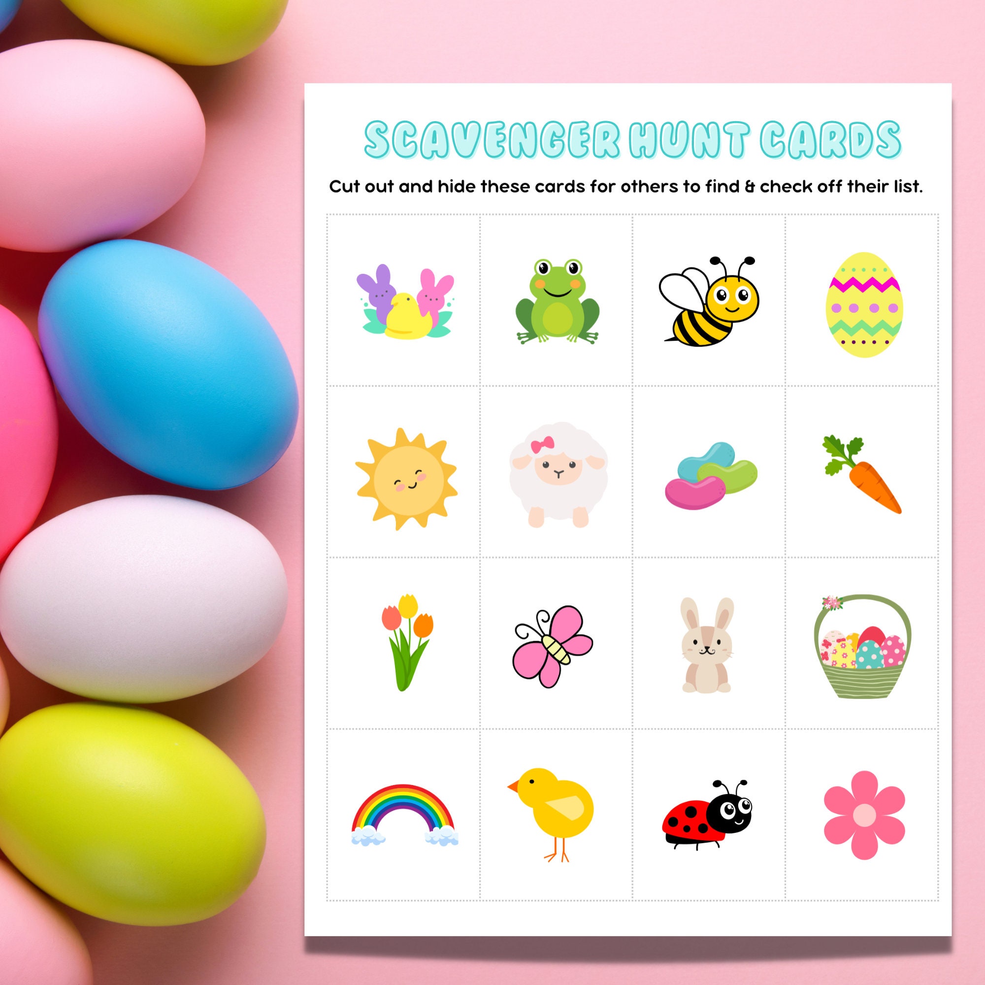 Easter Scavenger Hunt Printable Game, Easter Games, Easter Printables ...
