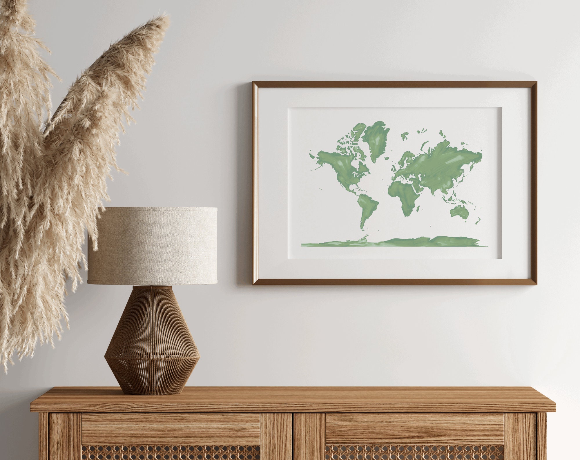 Playroom World Map, World Map Canvas, Nursery World Map, World Map ...