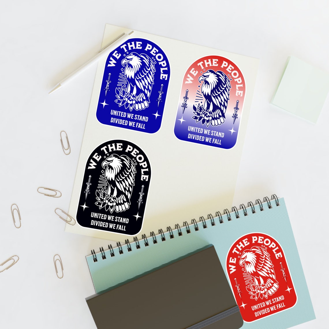 Vinyl We the People Sticker Sheet, We the People Decal, US Constitution ...