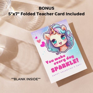 Printable Unicorn Valentine Cards Classroom Valentines Valentine ...