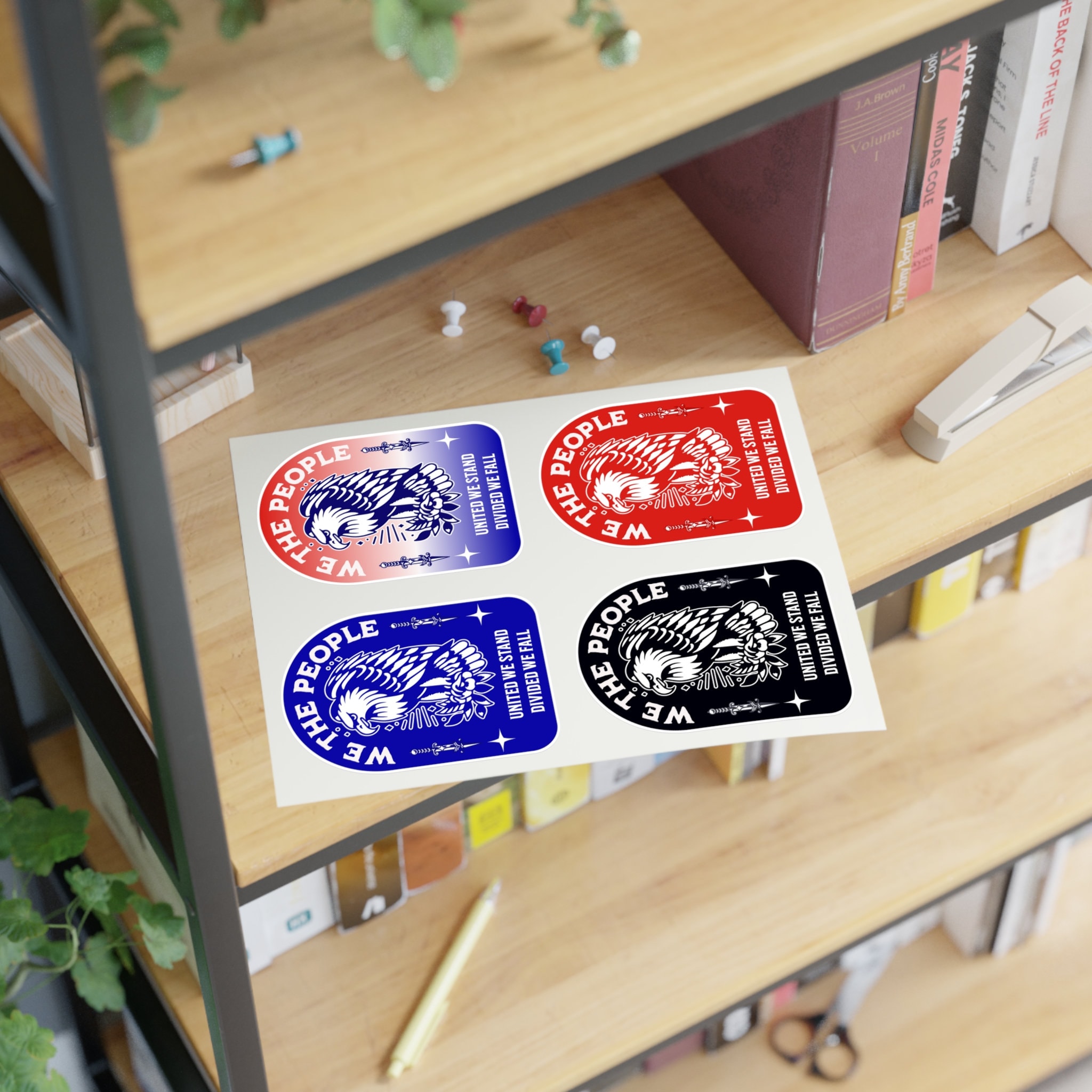 Vinyl We the People Sticker Sheet, We the People Decal, US Constitution ...