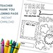 Teacher Appreciation Printable Coloring Page, End of Year Teacher Gift ...