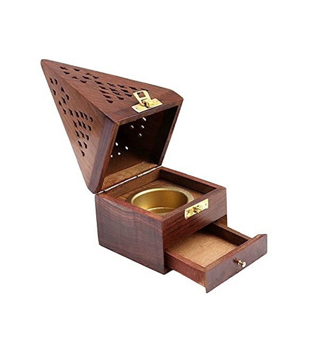 Handmade Wooden Loban Burner Cone Incense Burner Incense - Etsy