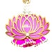 Buy Pack of 10 Beautiful Trending Lotus Hangings for Home Decor, Puja ...