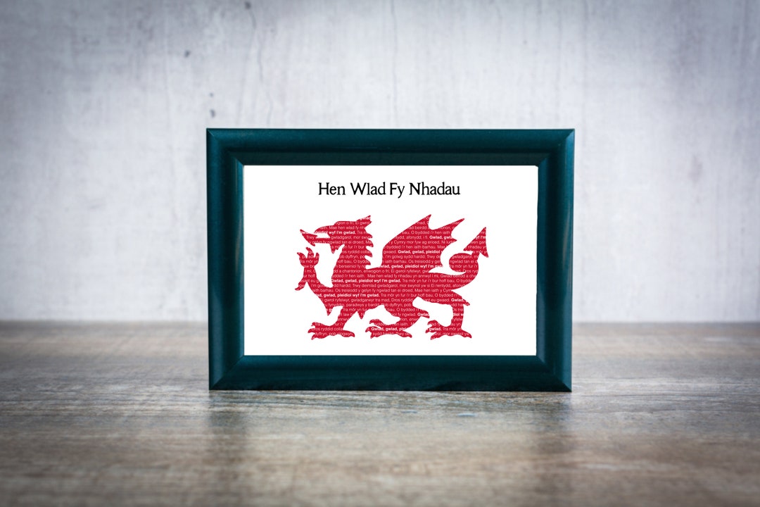 Print Mae Hen Wlad Fy Nhadau - Welsh National Anthem (PRINT ONLY) - Etsy UK