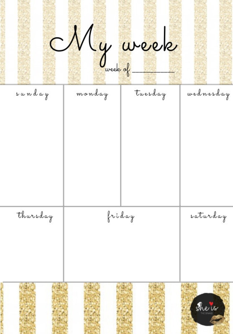 Cute Weekly Planner Inserts | Etsy