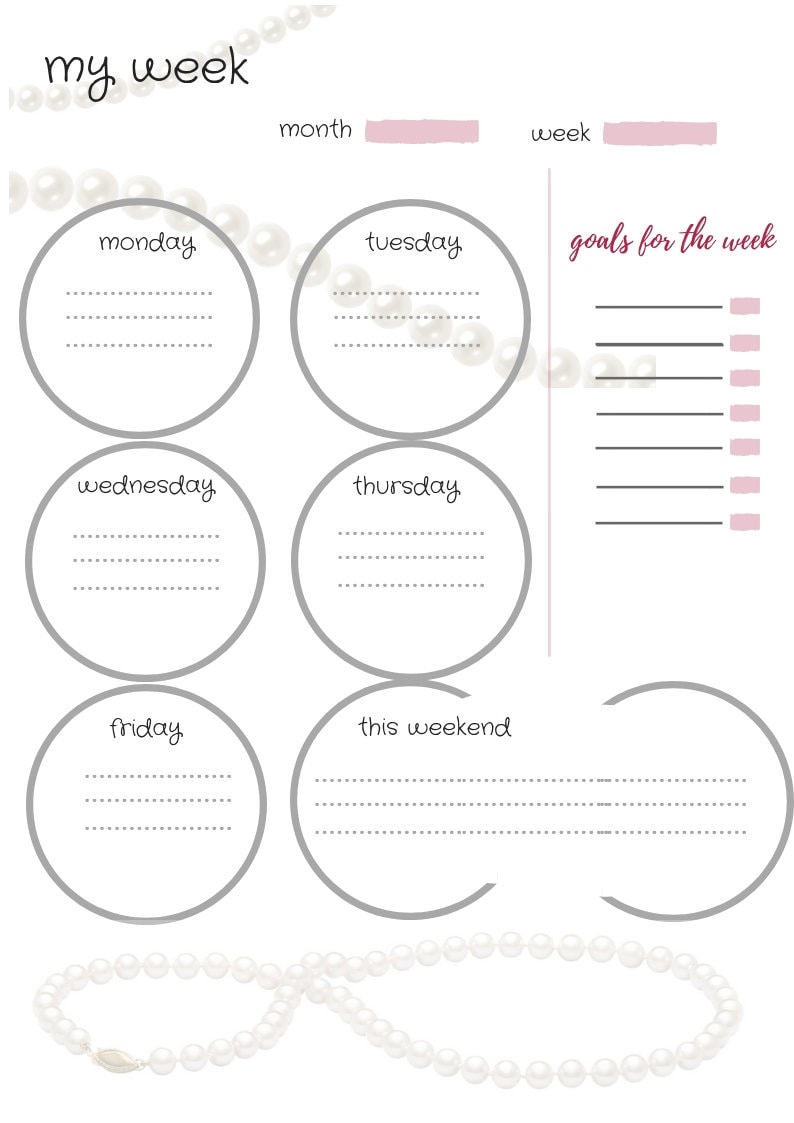 Cute Weekly Planner Inserts - Etsy