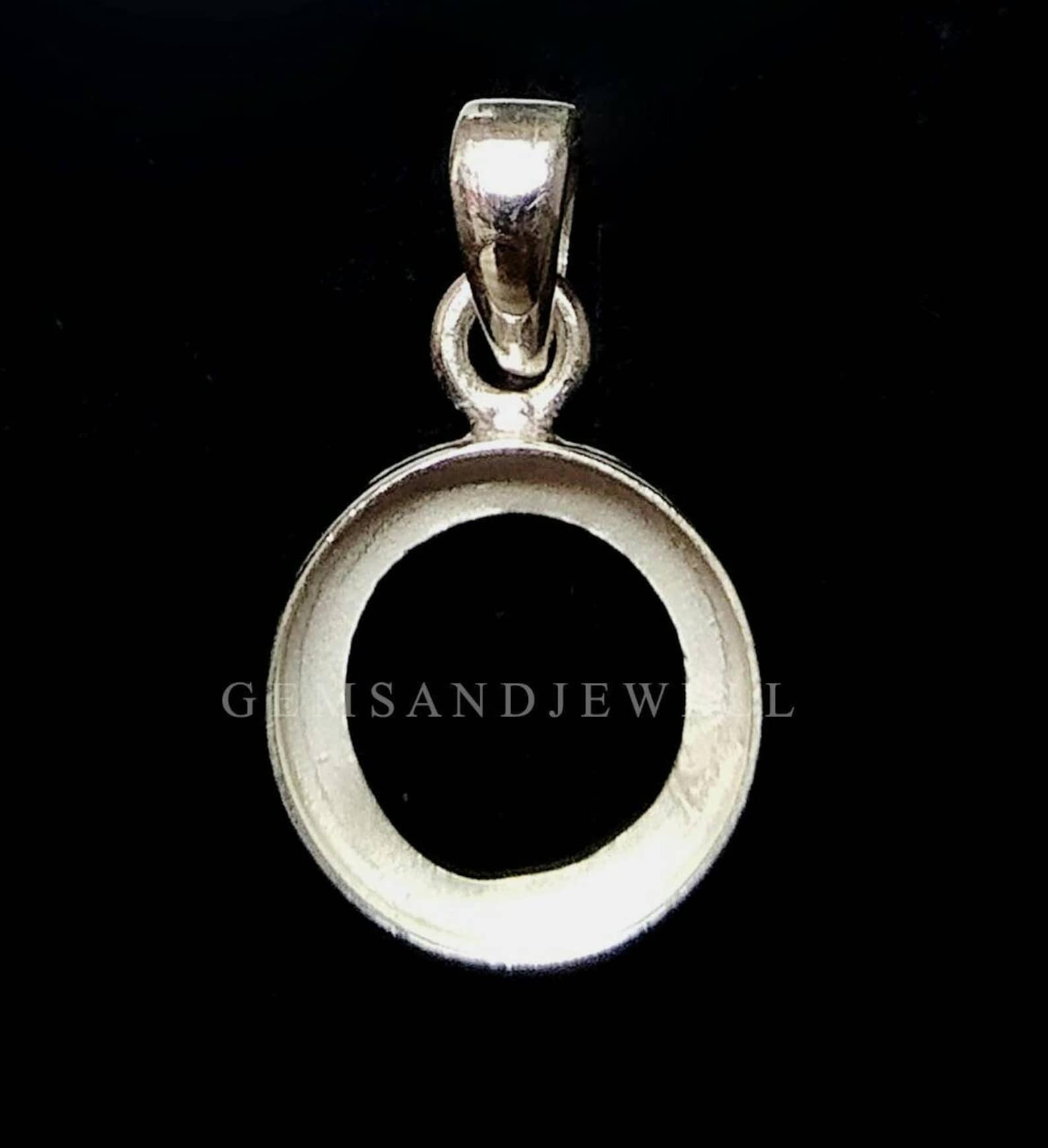 925 Sterling Silver Round Bezel Cup Blank Pendant Collet 3mm- 30mm ...