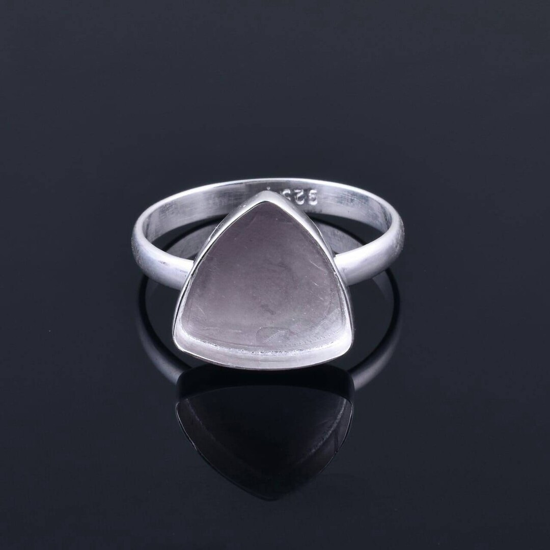 925 Silver Triangle Bezel Cup, Blank Ring Collet, 4x4mm to 25x25mm ...